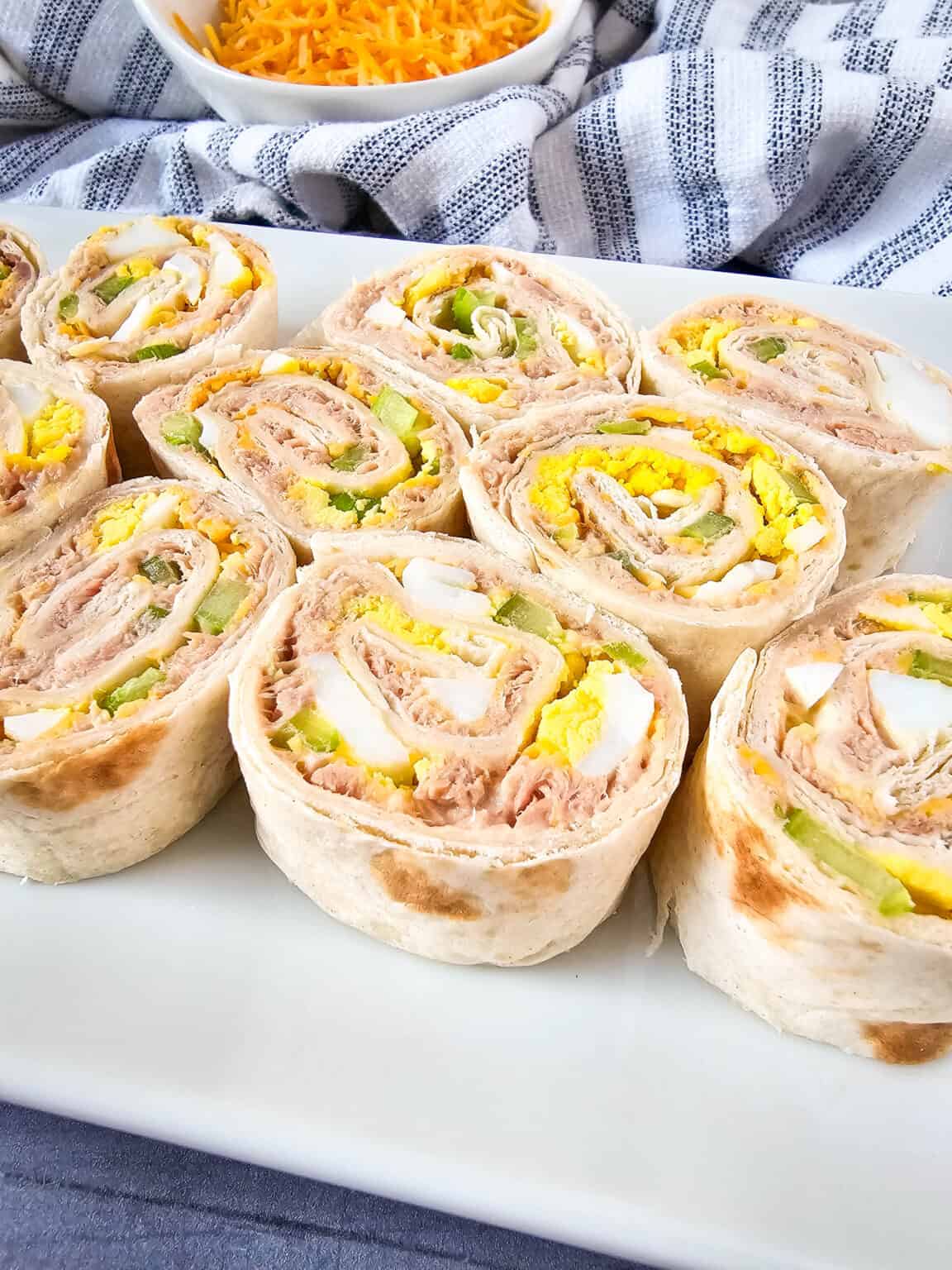 Tuna Salad Pinwheels - Lovely Munchies
