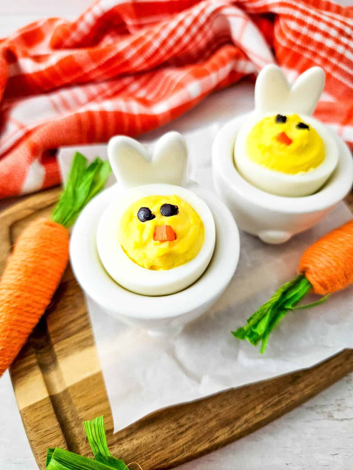 The Cutest Easter Deviled Eggs - Lovely Munchies