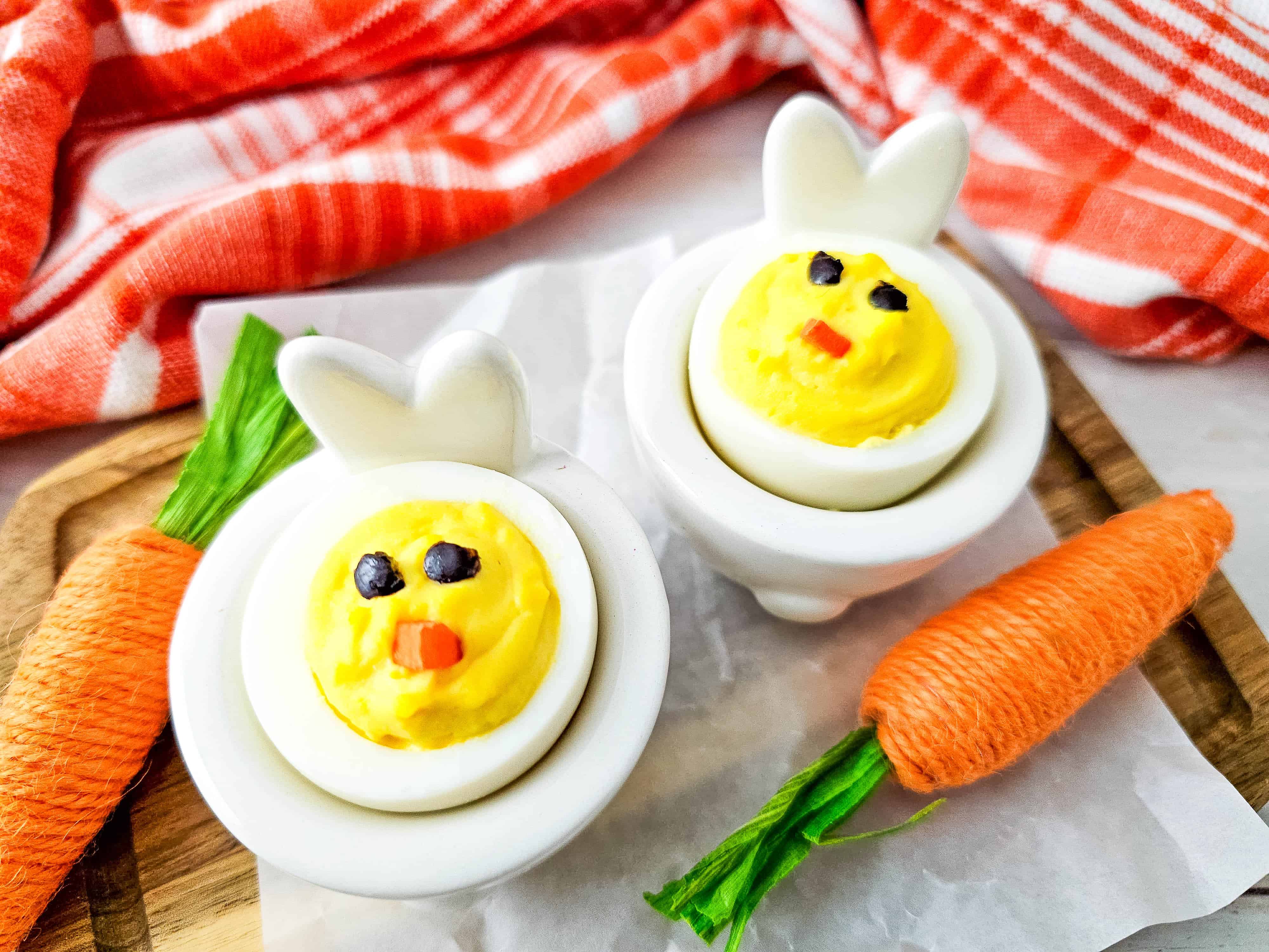 The Cutest Easter Deviled Eggs - Lovely Munchies