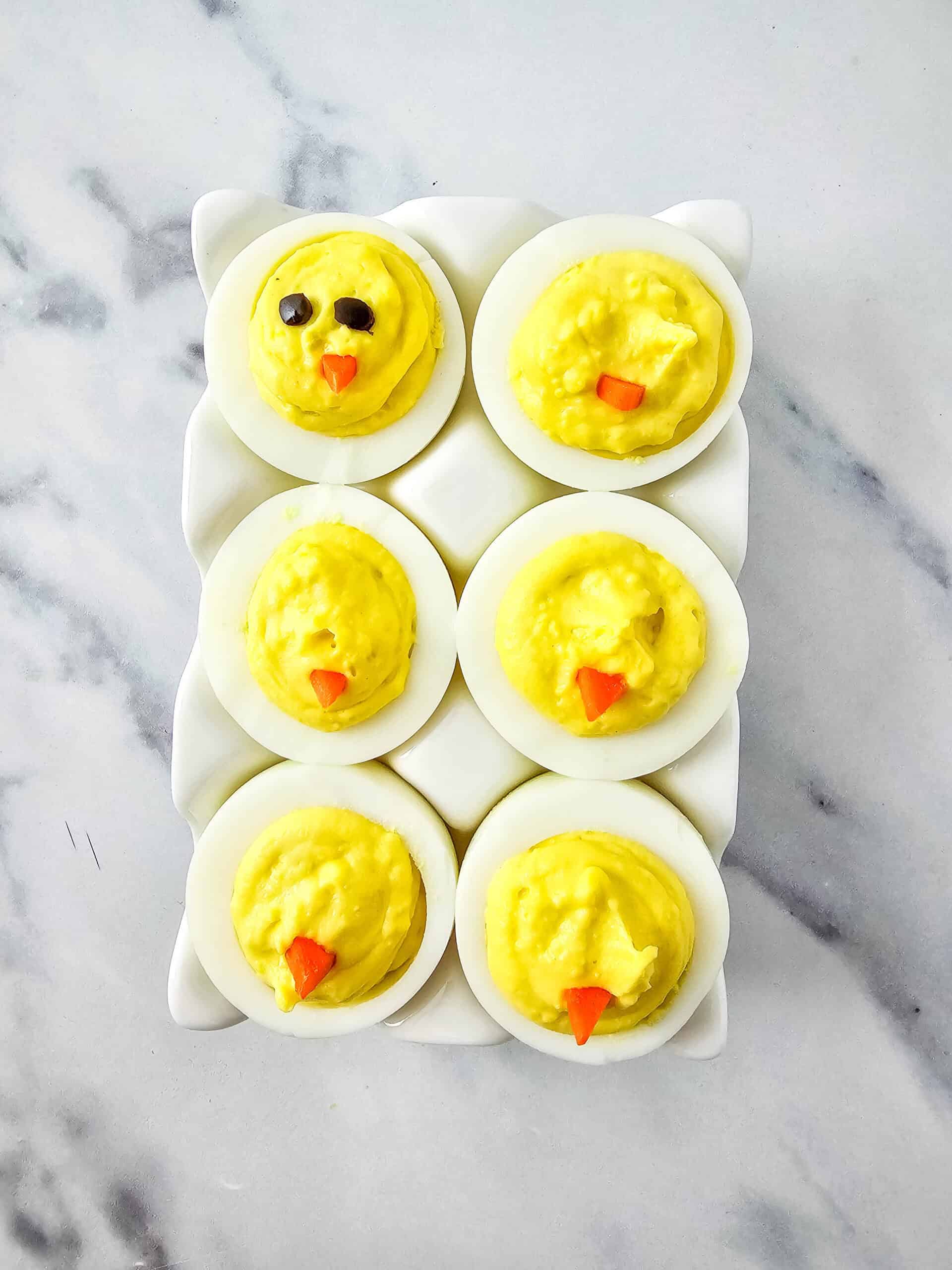The Cutest Easter Deviled Eggs - Lovely Munchies