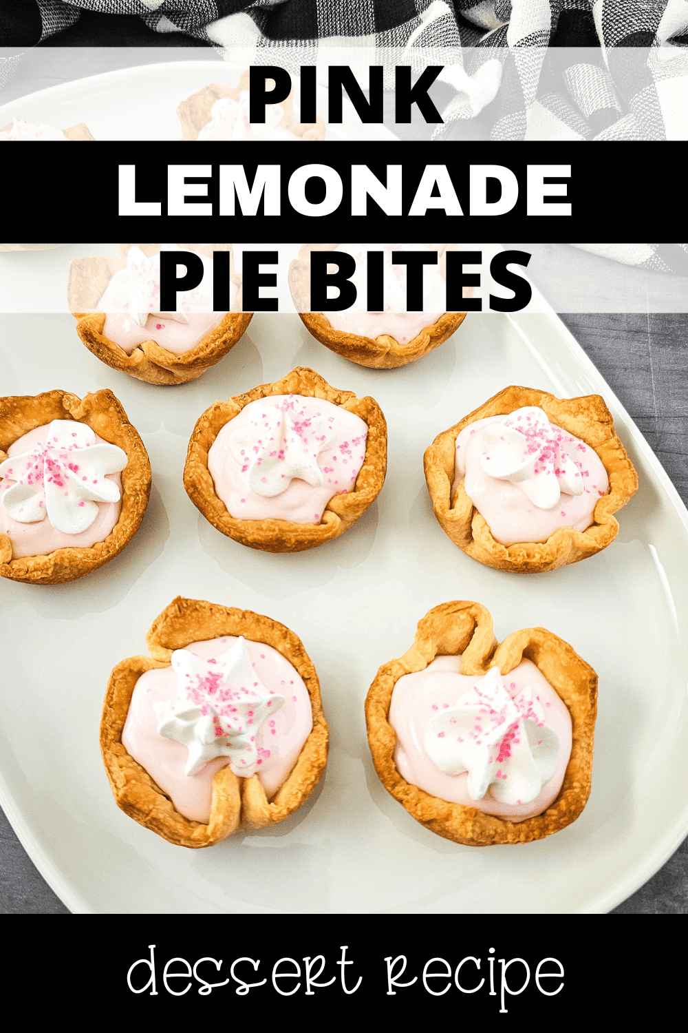 Pink Lemonade Pie Bites - Lovely Munchies